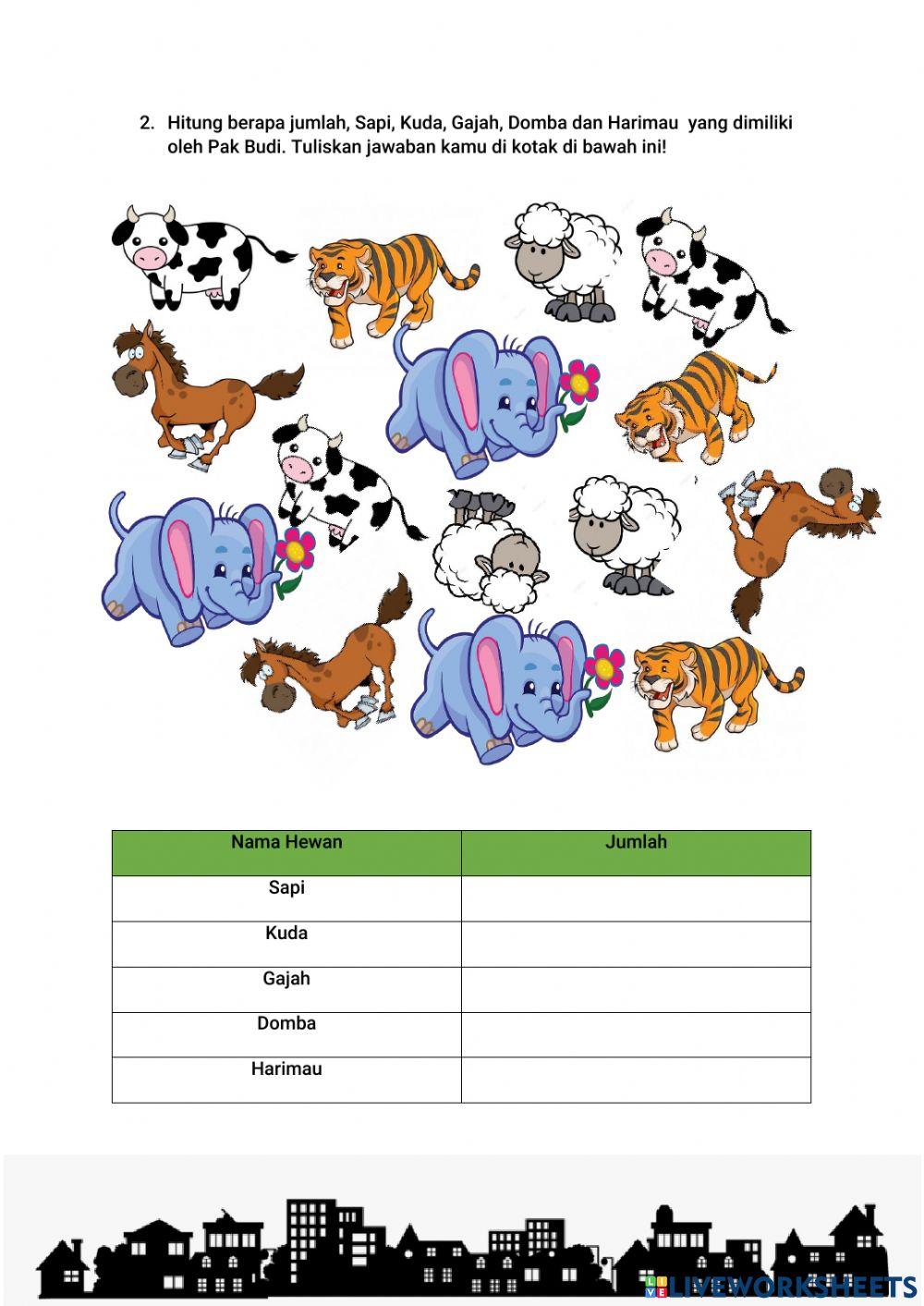 Menghitung activity | Live Worksheets