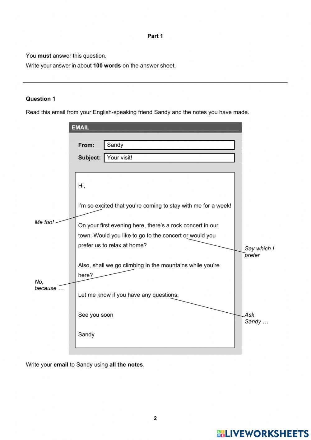 B1 activity | Live Worksheets