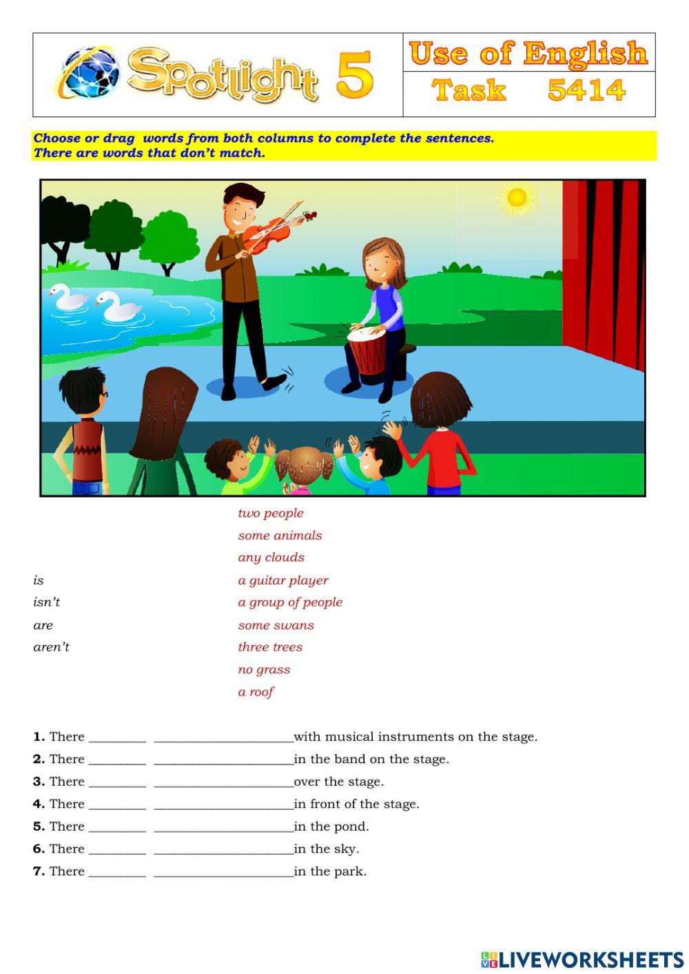 Spotlight 5 Task 5414 worksheet | Live Worksheets