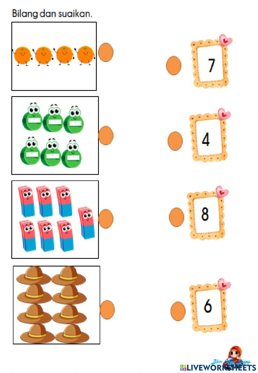 1122719 | Matematik Awal | CAHAYA1611 | LiveWorksheets