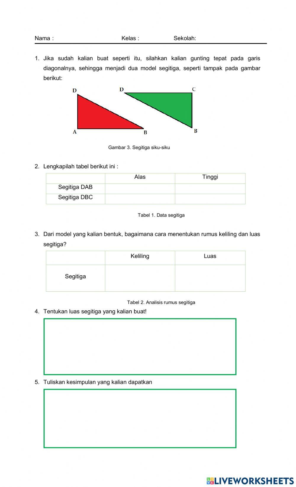 Aktivitas Pembelajaran Segitiga 1123754 | Nuim Hayat