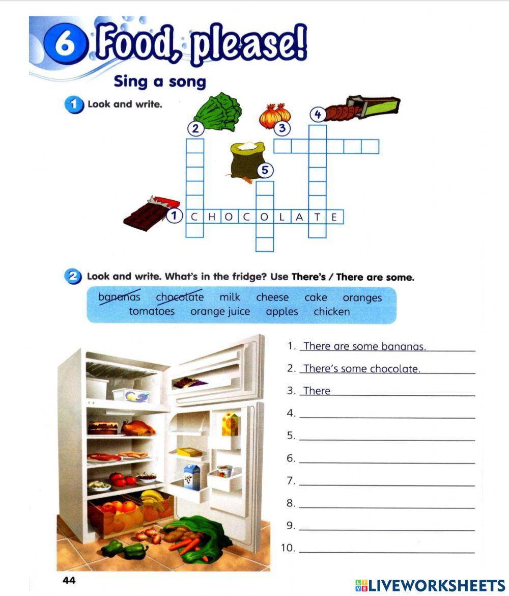 M6: Food, please! worksheet | Live Worksheets
