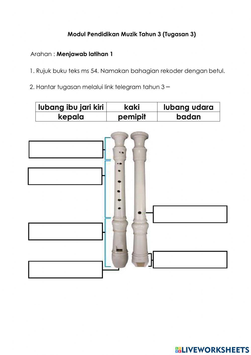 1124839 | Rekorder | KieshaIzrrul_78 | LiveWorksheets