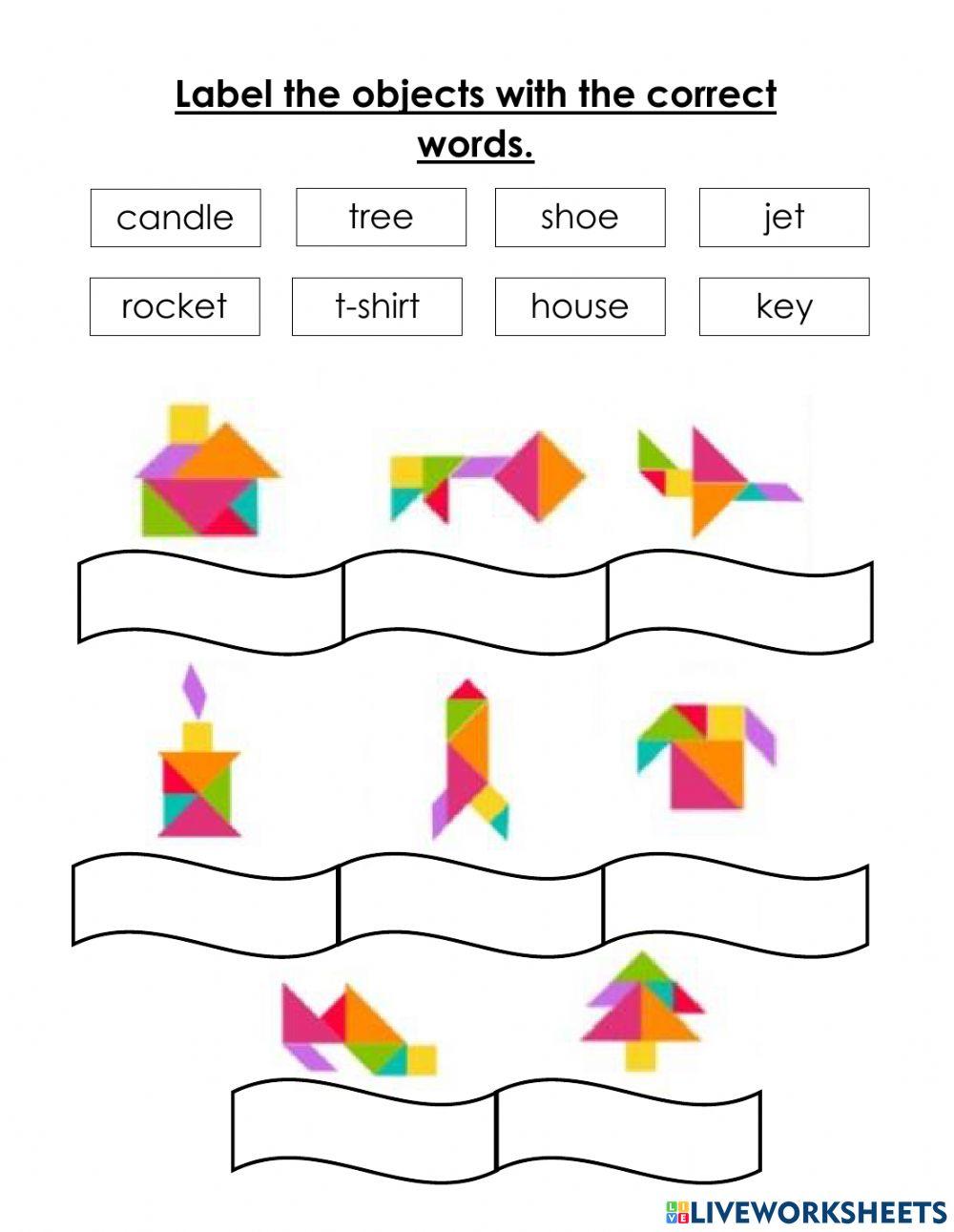 Let's Play! Tangrams worksheet | Live Worksheets