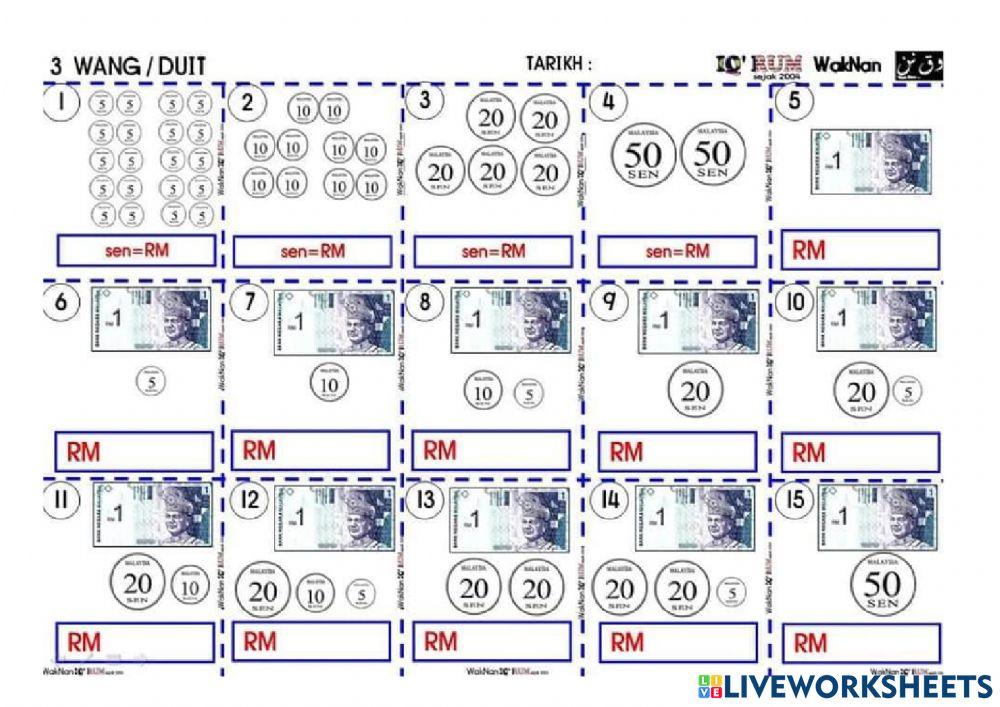 Wang worksheet for PPKI | Live Worksheets
