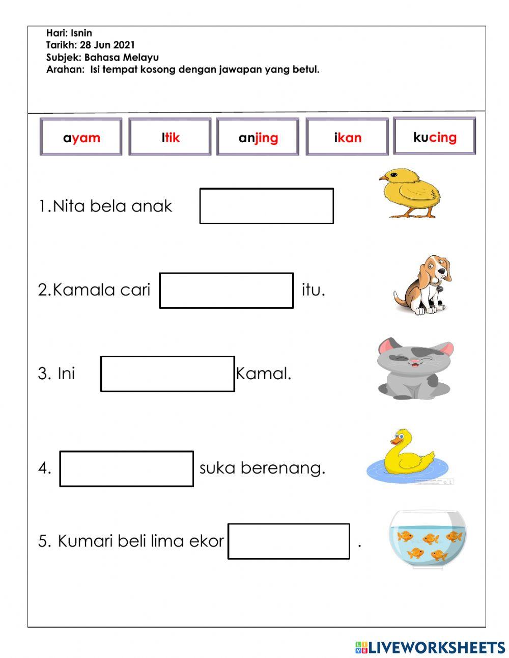 Tugasan PKP PRA worksheet | Live Worksheets
