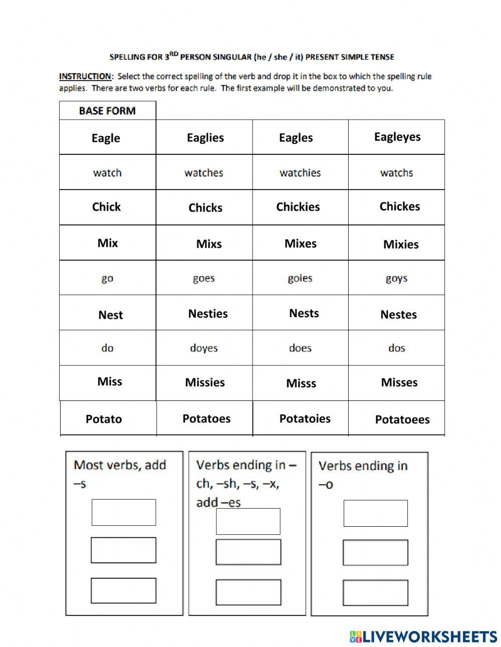 Second rule online exercise for | Live Worksheets