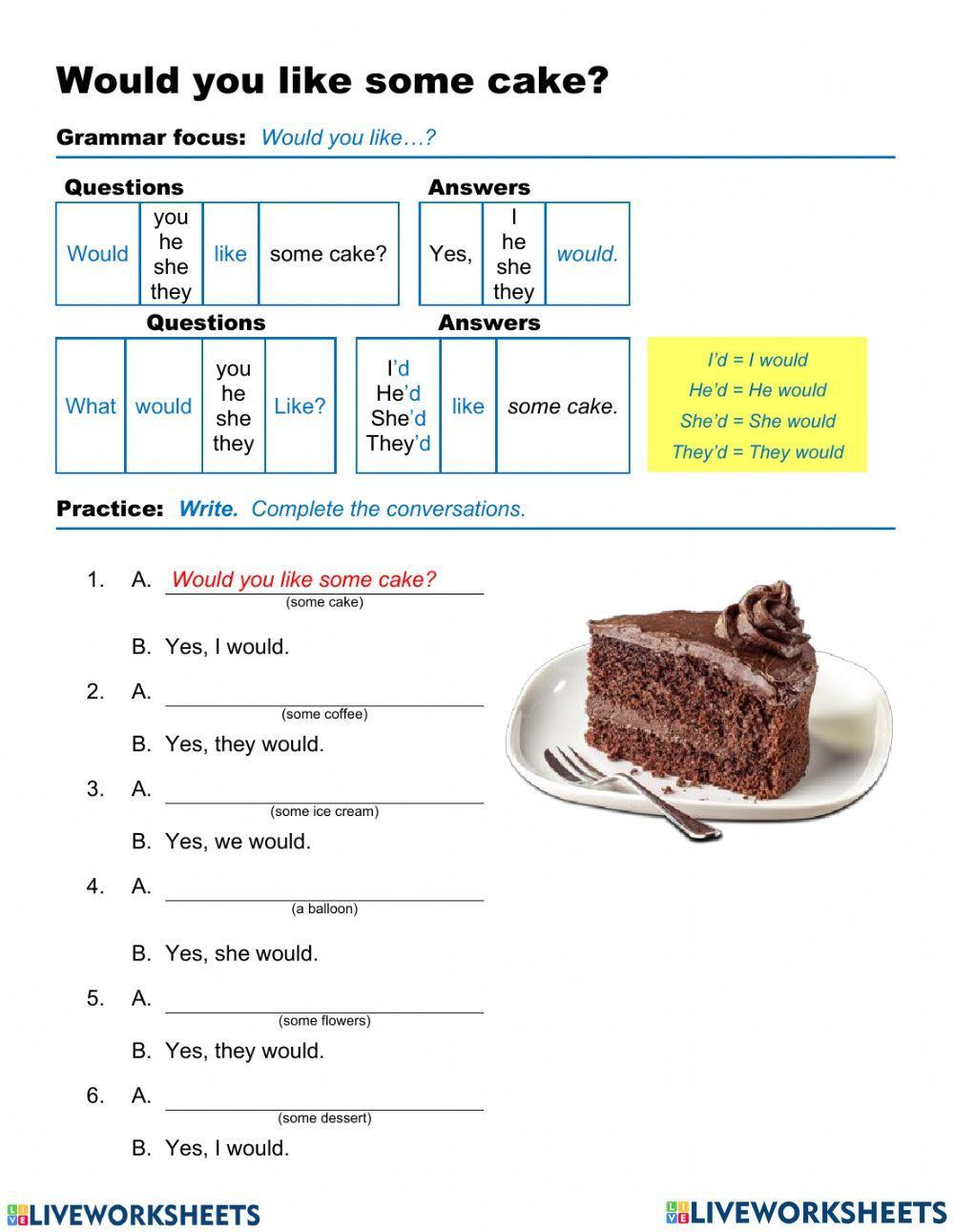 1126320 | Would like | benayer | LiveWorksheets