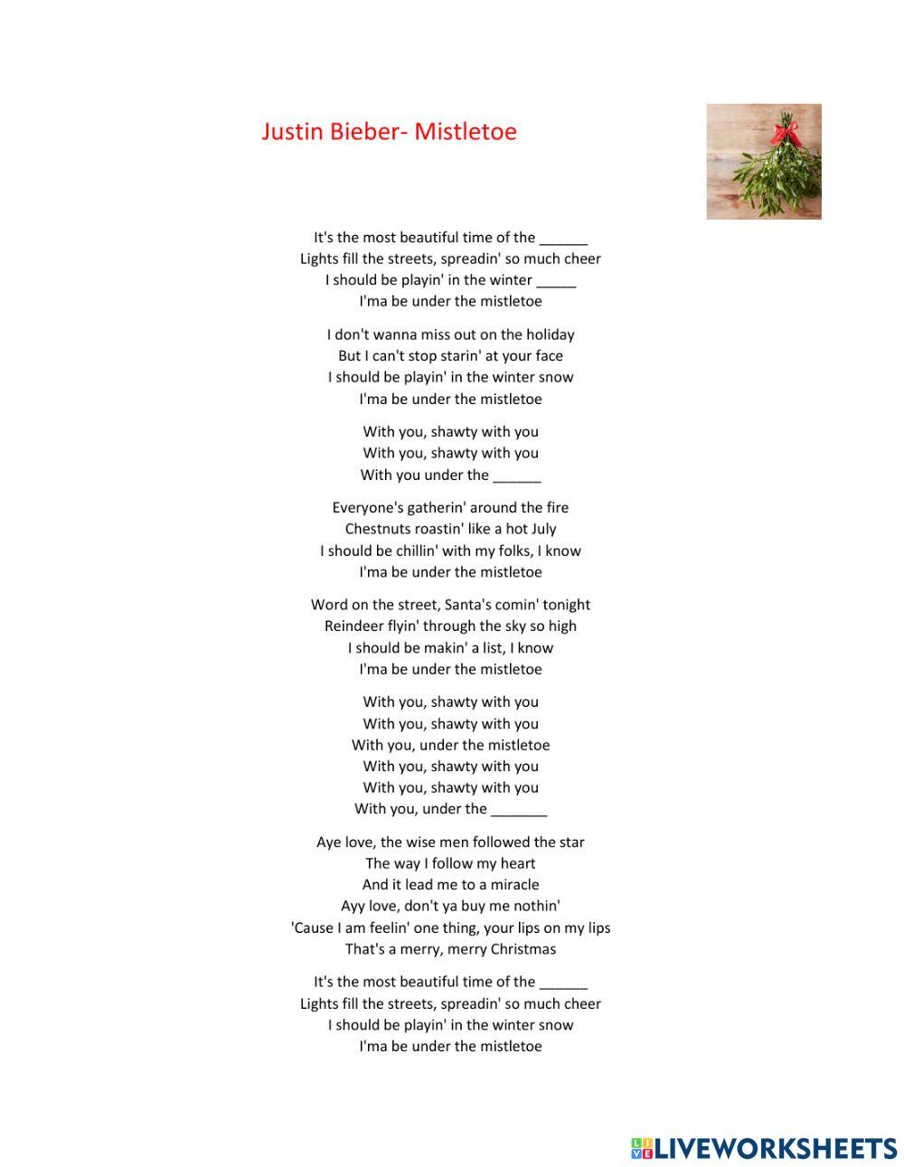 Justin Bieber online exercise for | Live Worksheets