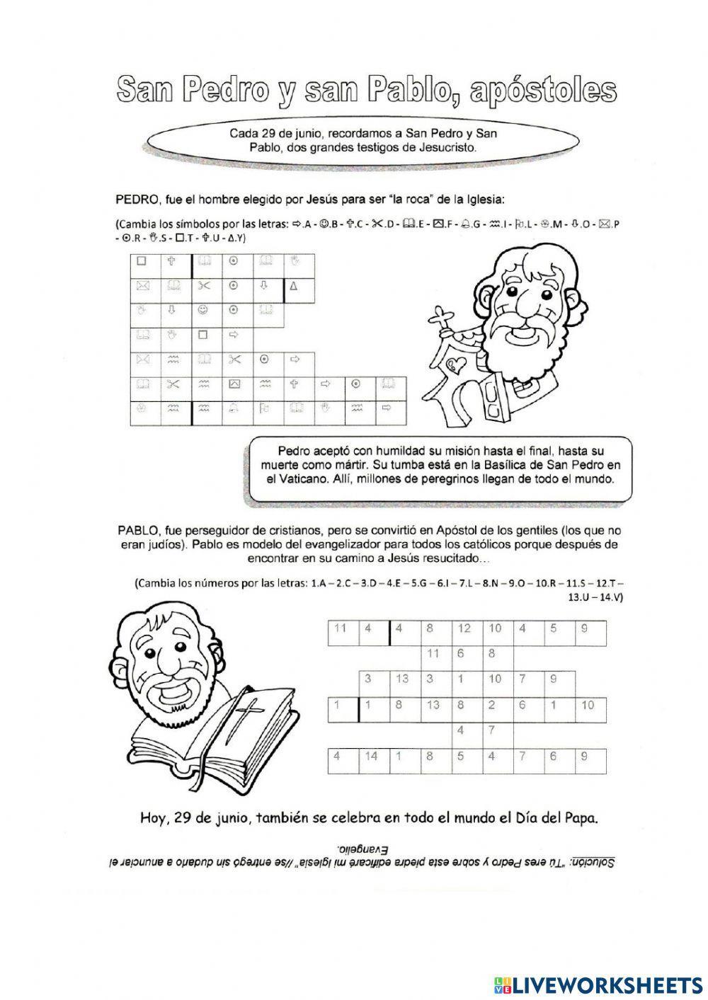 San pedro y san… | Free Interactive Worksheets | 1126813
