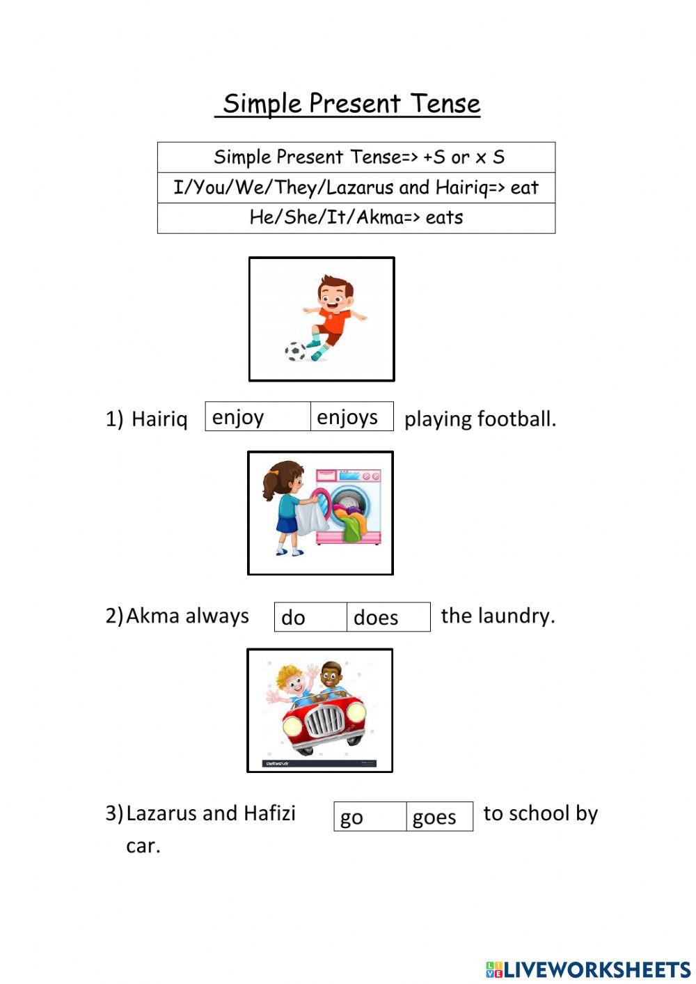 1126859 | Simple Present Tense | beehong5