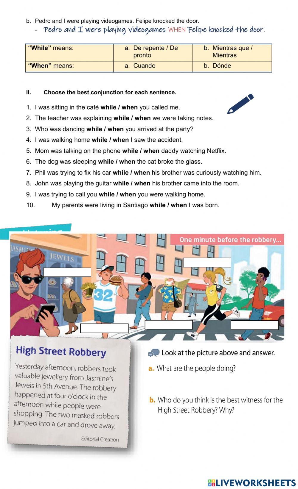 Guide 4 - List Comprehension worksheet | Live Worksheets