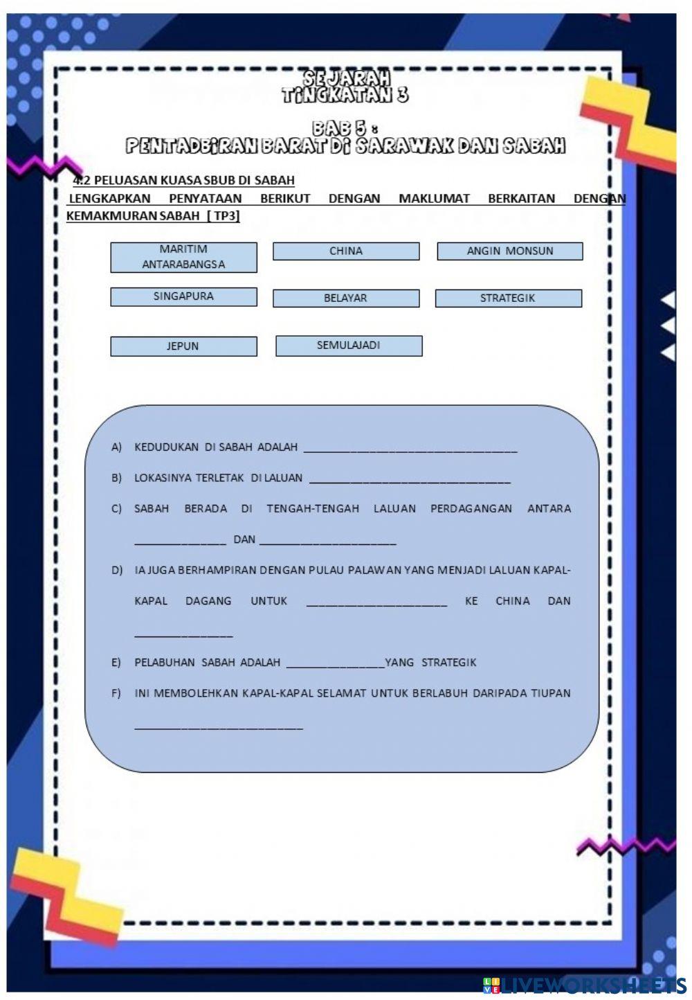 Bab 5.2 peluasan kuasa sbub di sabah 1127382 | SITI