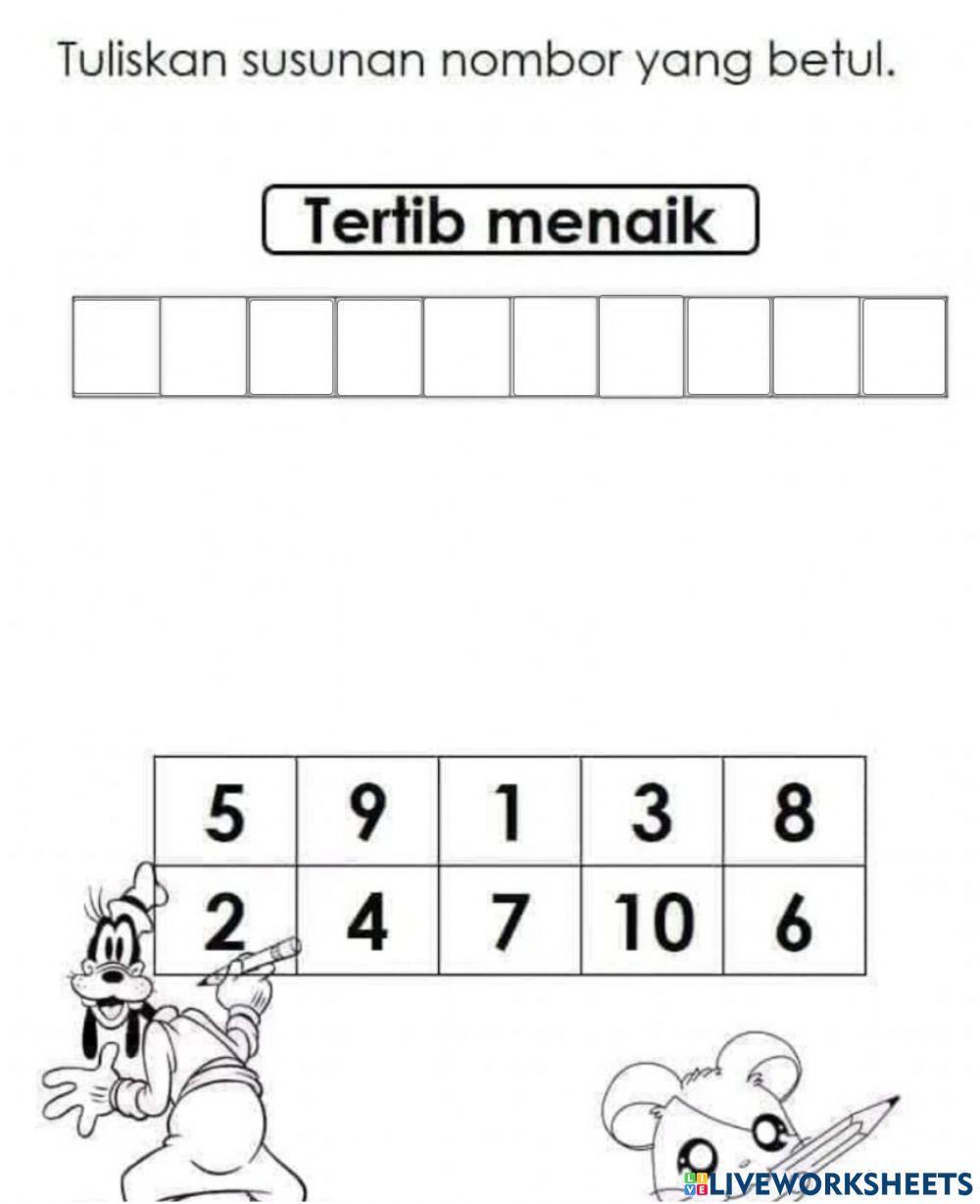 Susun nombor menaik 1128164 | mazlanabubakar | Live