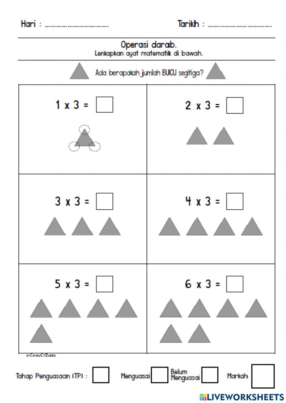 Nombor Menaik exercise | Live Worksheets