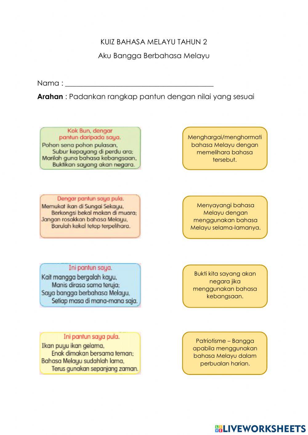Menyatakan Nilai worksheet | Live Worksheets