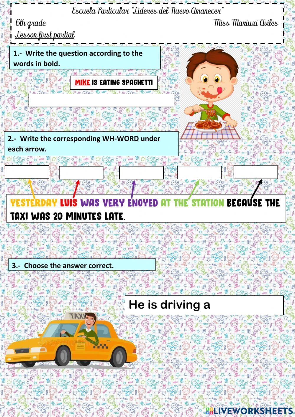 Lesson 6 1128678 | miss_mareliz | Live Worksheets