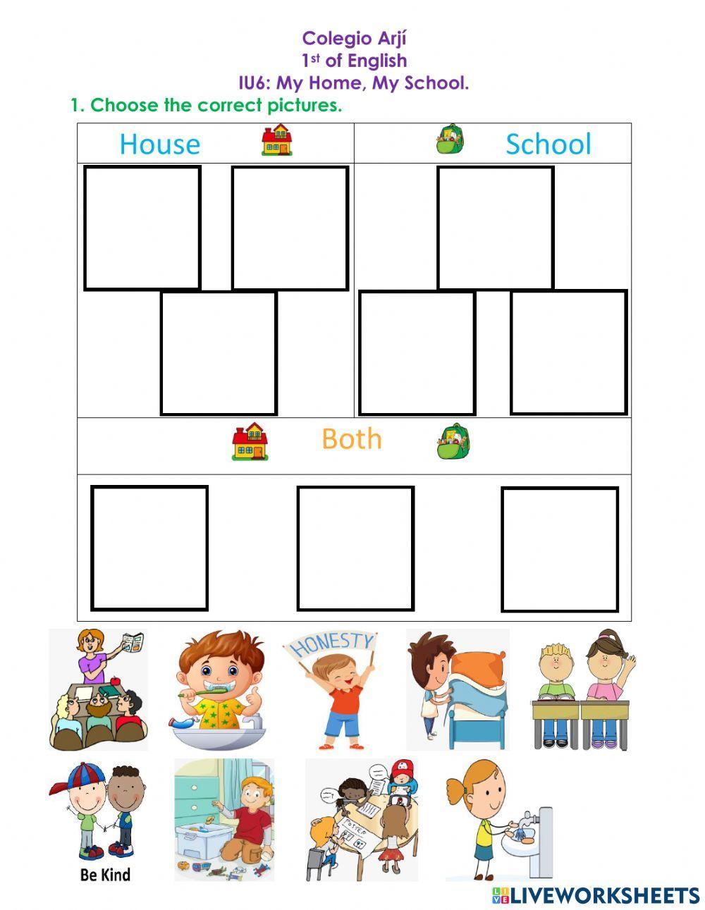 IU6: My home, m… | Free Interactive Worksheets | 1128985