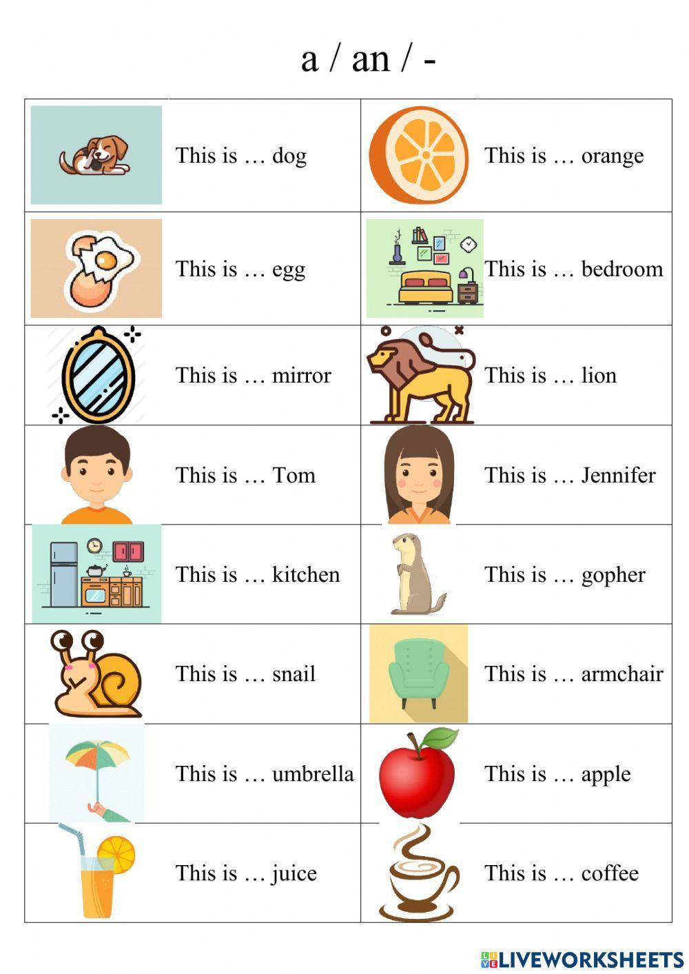 Articles | Free Interactive Worksheets | 1129473