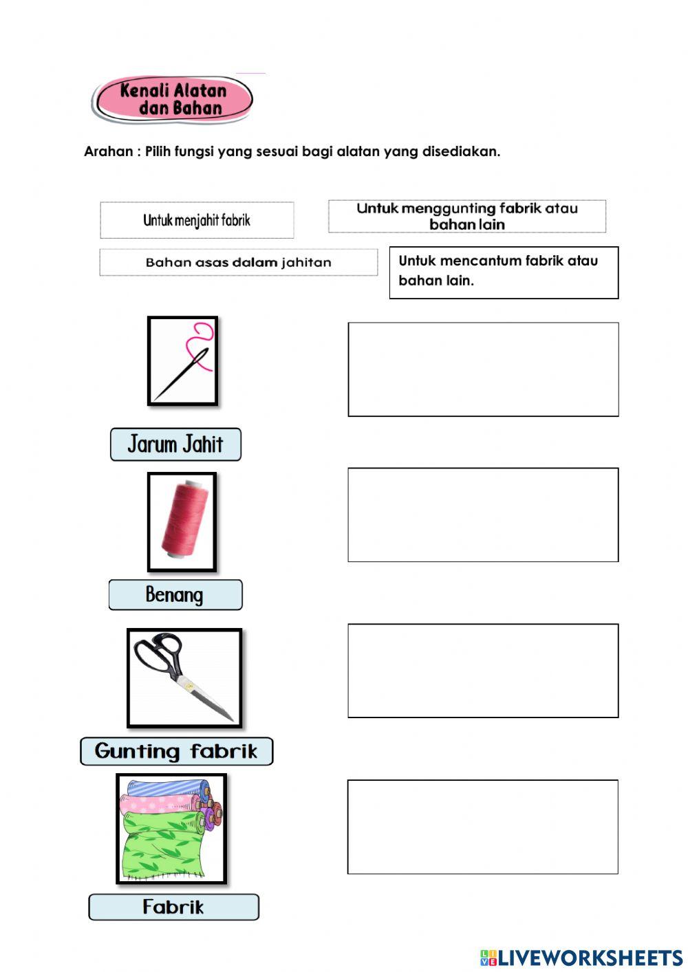 1129683 | Alatan Jahitan dan Fungsinya | KZHARIF