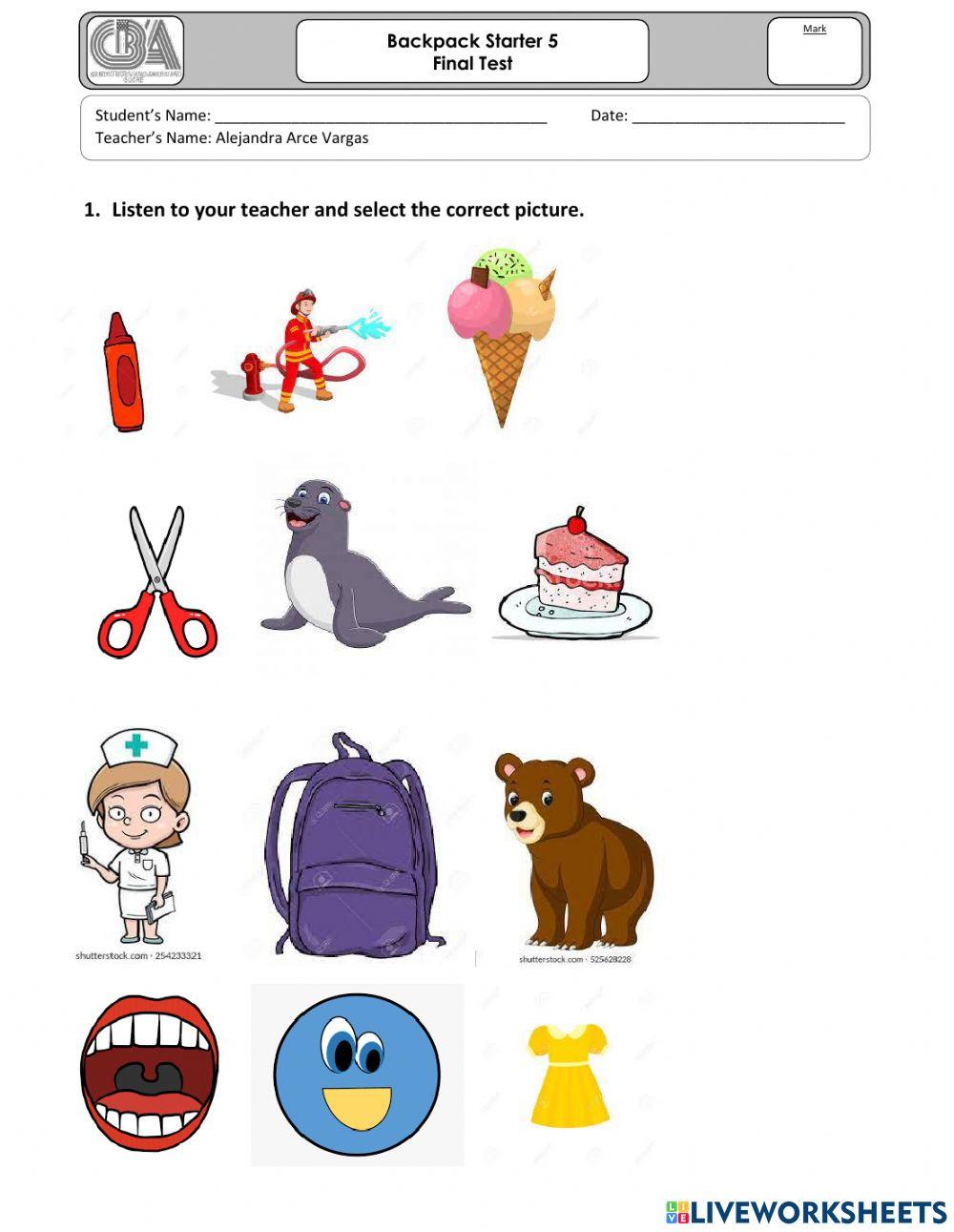 BPS 5 -Final Test worksheet | Live Worksheets