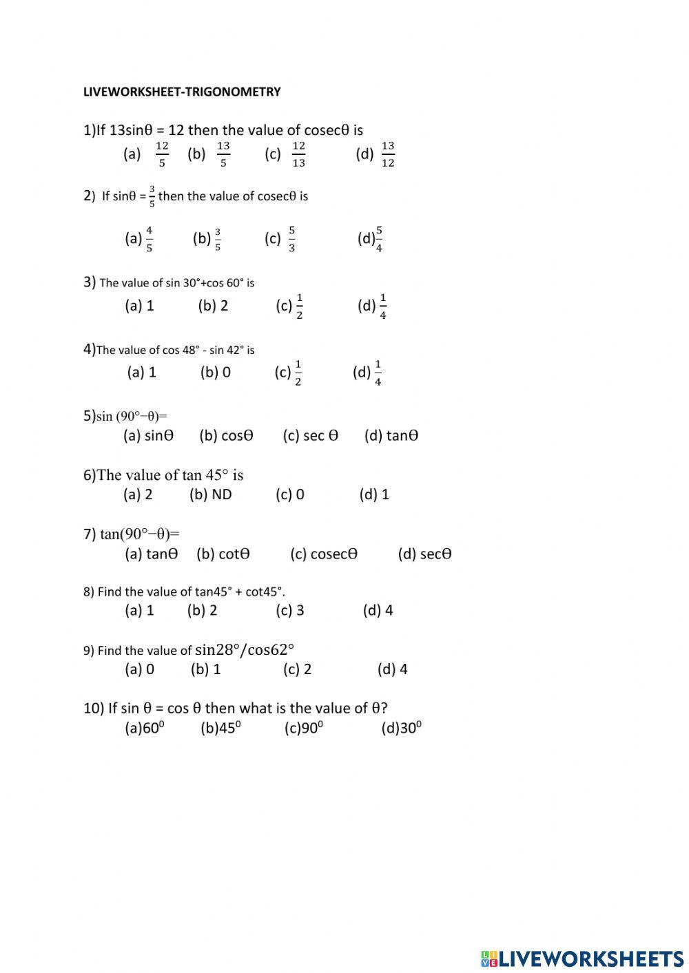 Ghs aliyoor,moodbidri worksheet | Live Worksheets