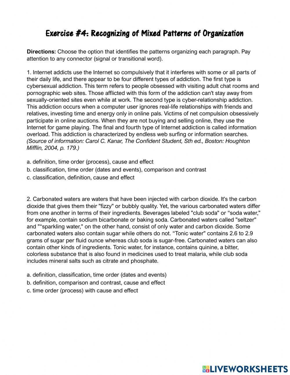 Homework -4:Rhetorical Patterns 6619764 | Netzi