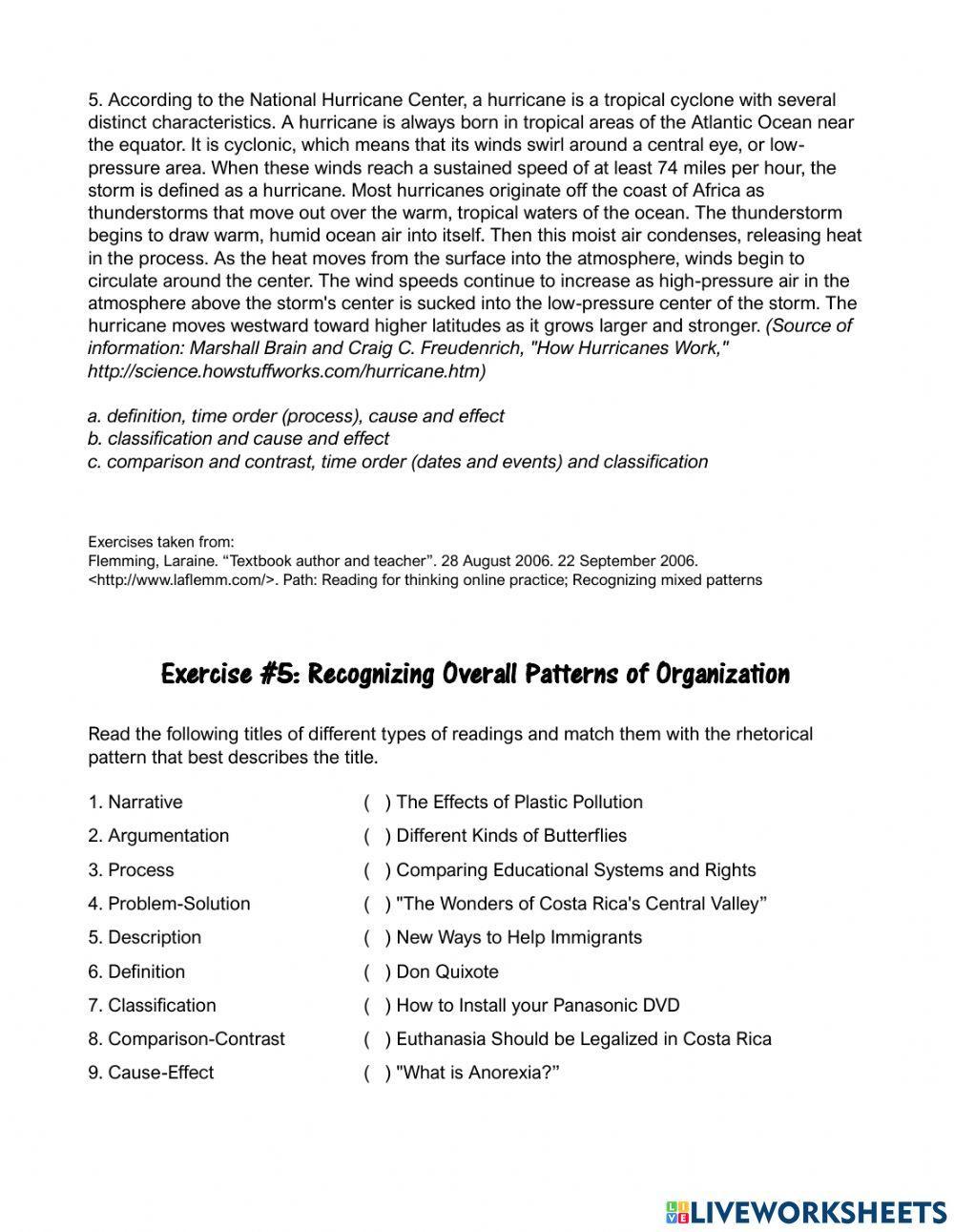 Homework -4:Rhetorical Patterns 6619764 | Netzi