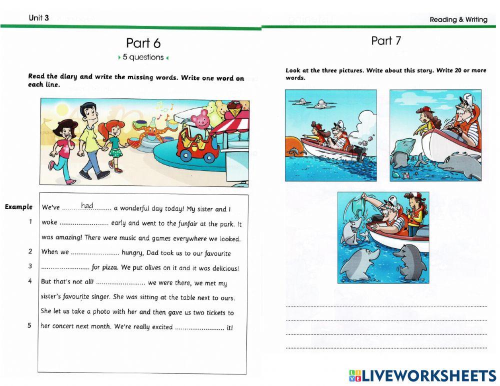 3065683 | Flyers Practice test Unit 3 | Le Du