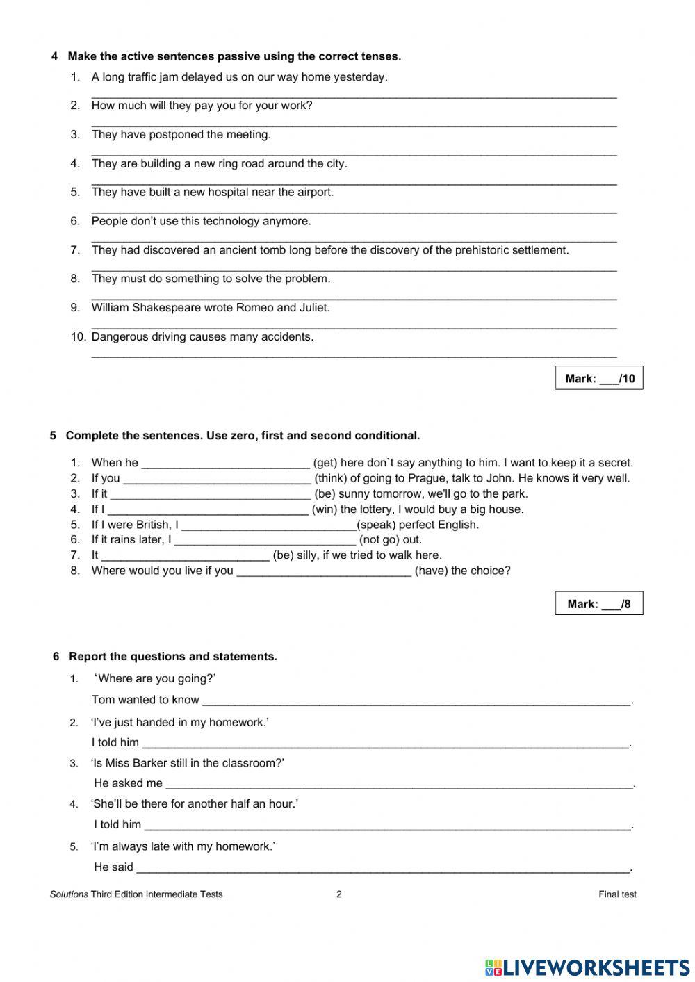 Solutions Inter… | Free Interactive Worksheets | 6619996