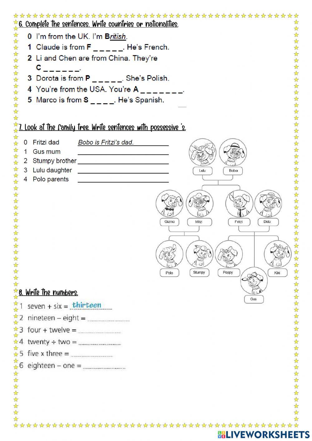 IA 1st Jrs 2021 - part 2 worksheet | Live Worksheets