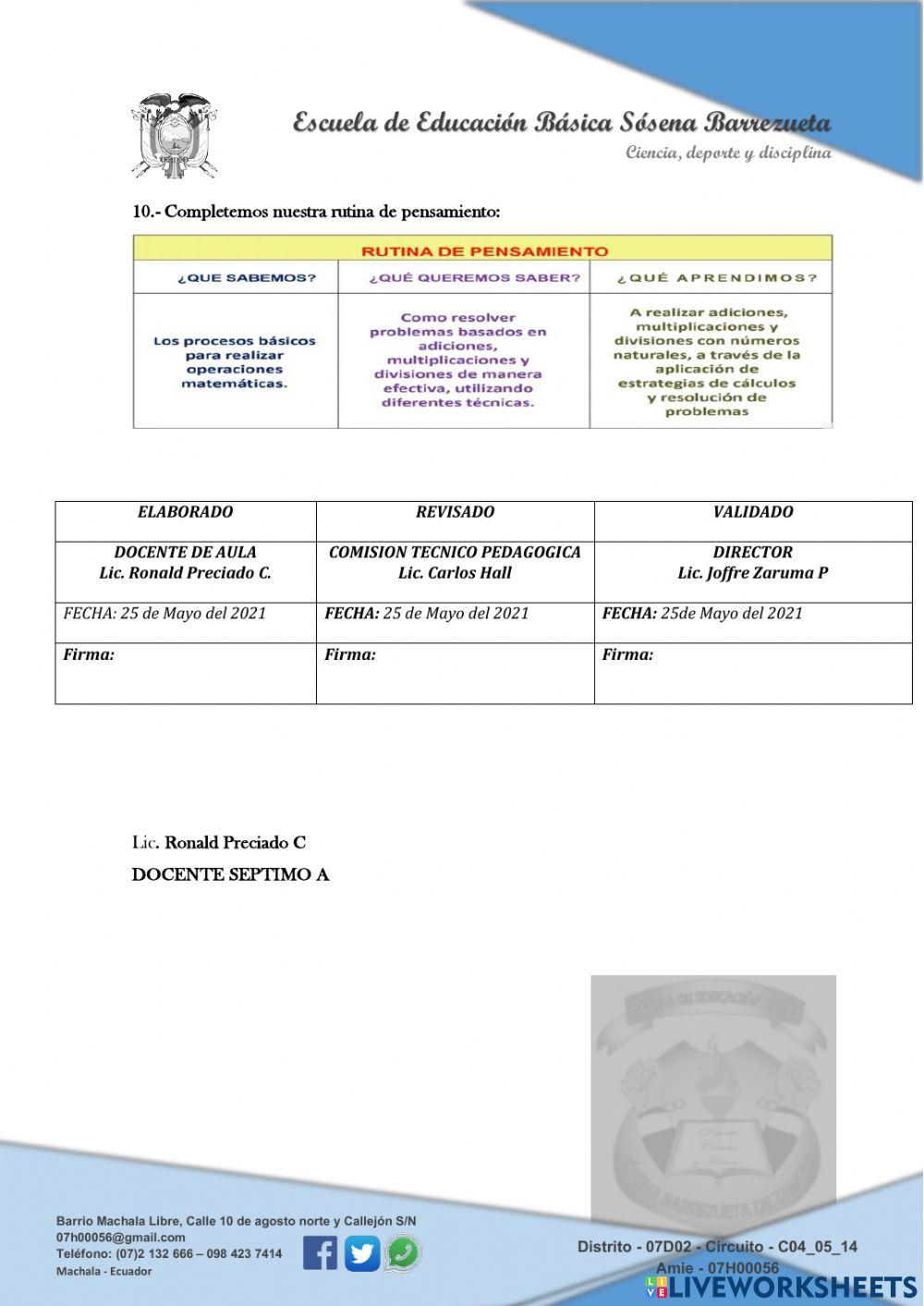 Multiplicaciones online exercise for 7 media | Live Worksheets