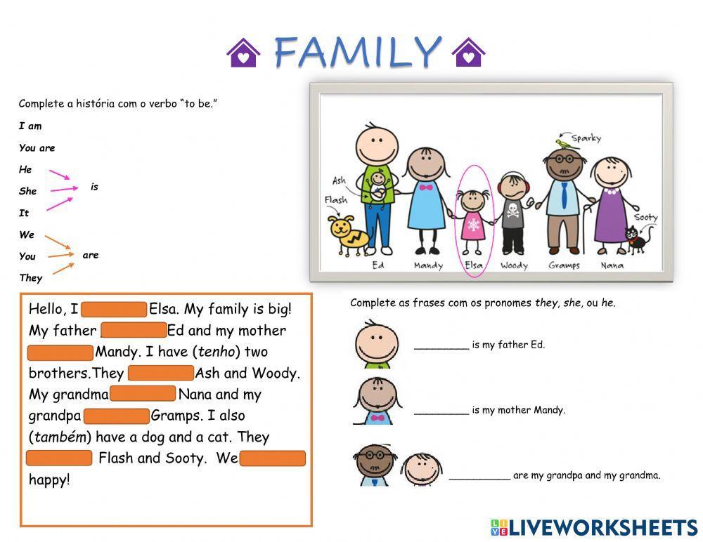 Family-members-… | Free Interactive Worksheets | 1058737