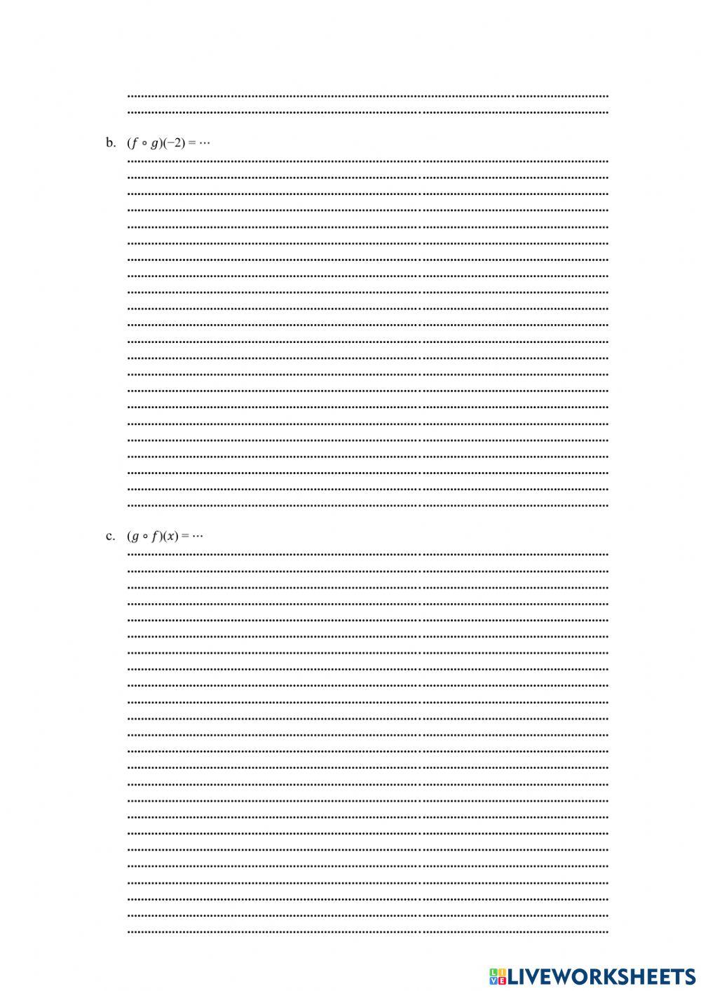 Live exercise | Live Worksheets