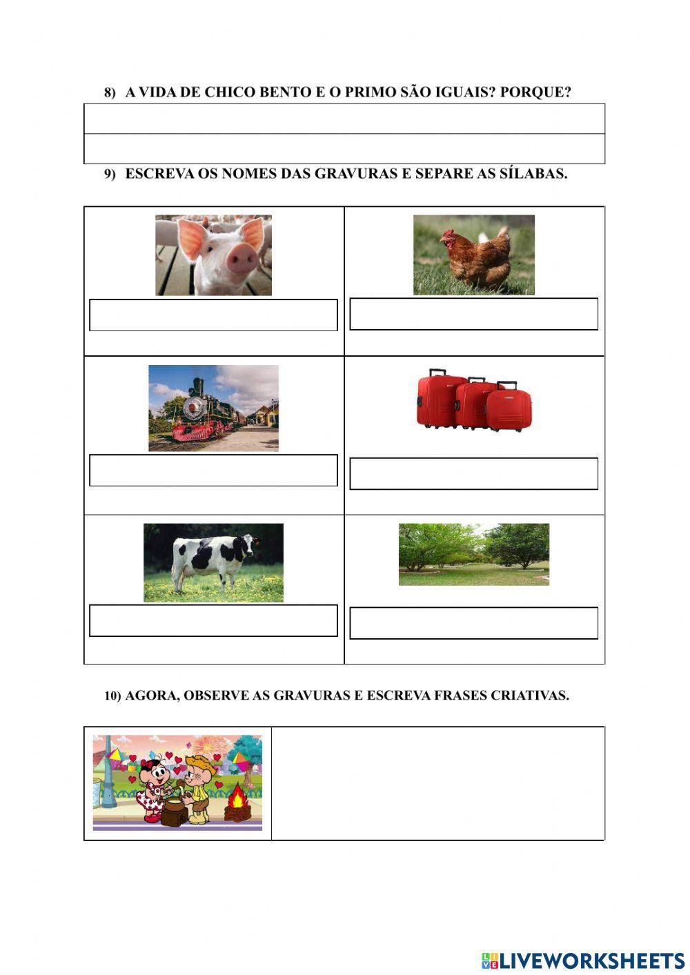 Zona rural interactive activity | Live Worksheets