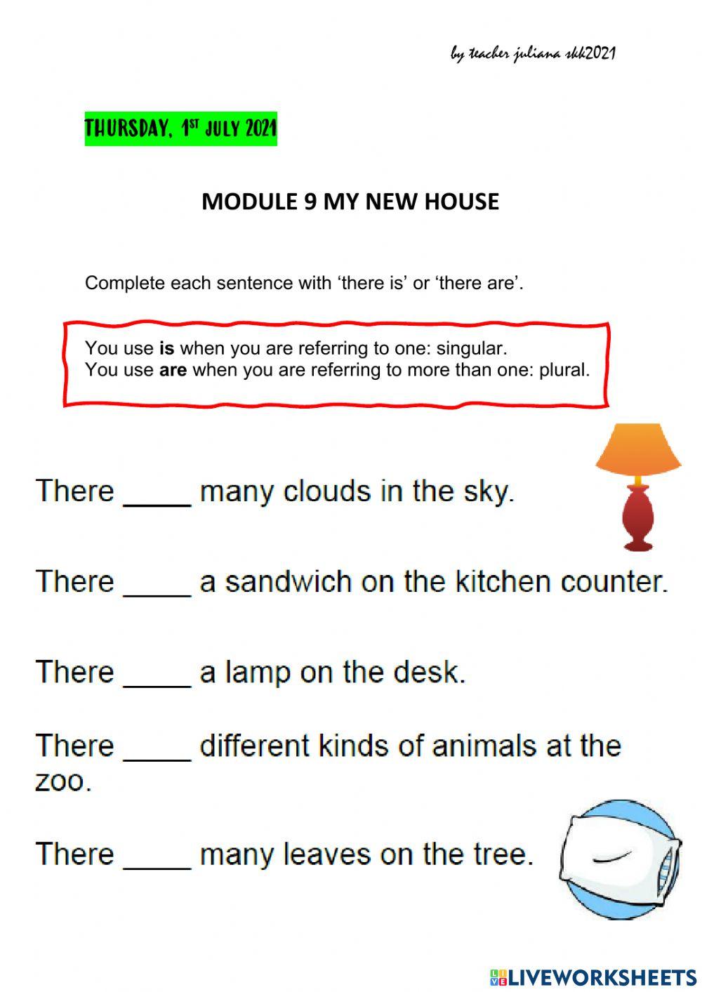 Year 3 module 5 my new house 1133683 | JULIANA BINTI