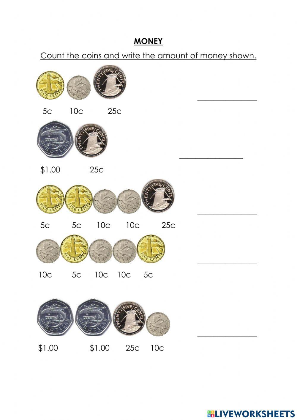 Money 1133717 | Margaret Burke | Live Worksheets
