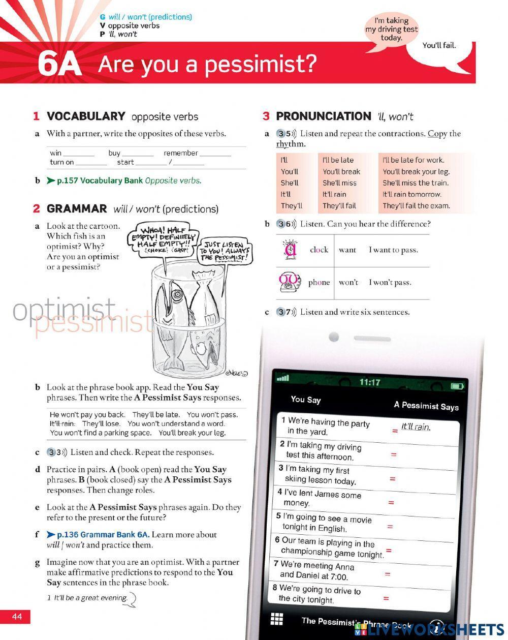 AEF Unit worksheet | Live Worksheets