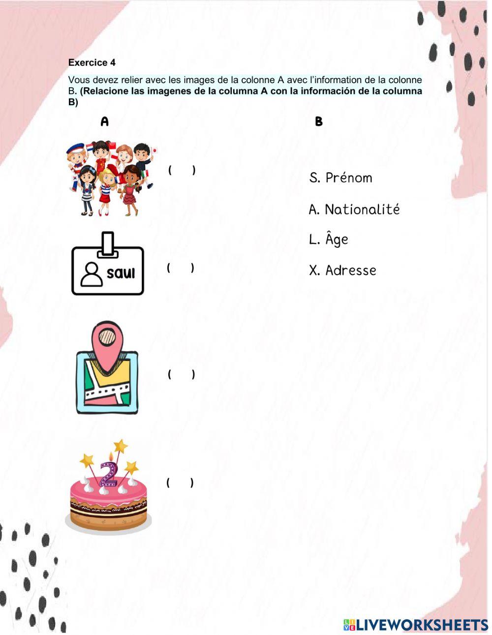 1134367 | Se presenter | abi cascante | LiveWorksheets