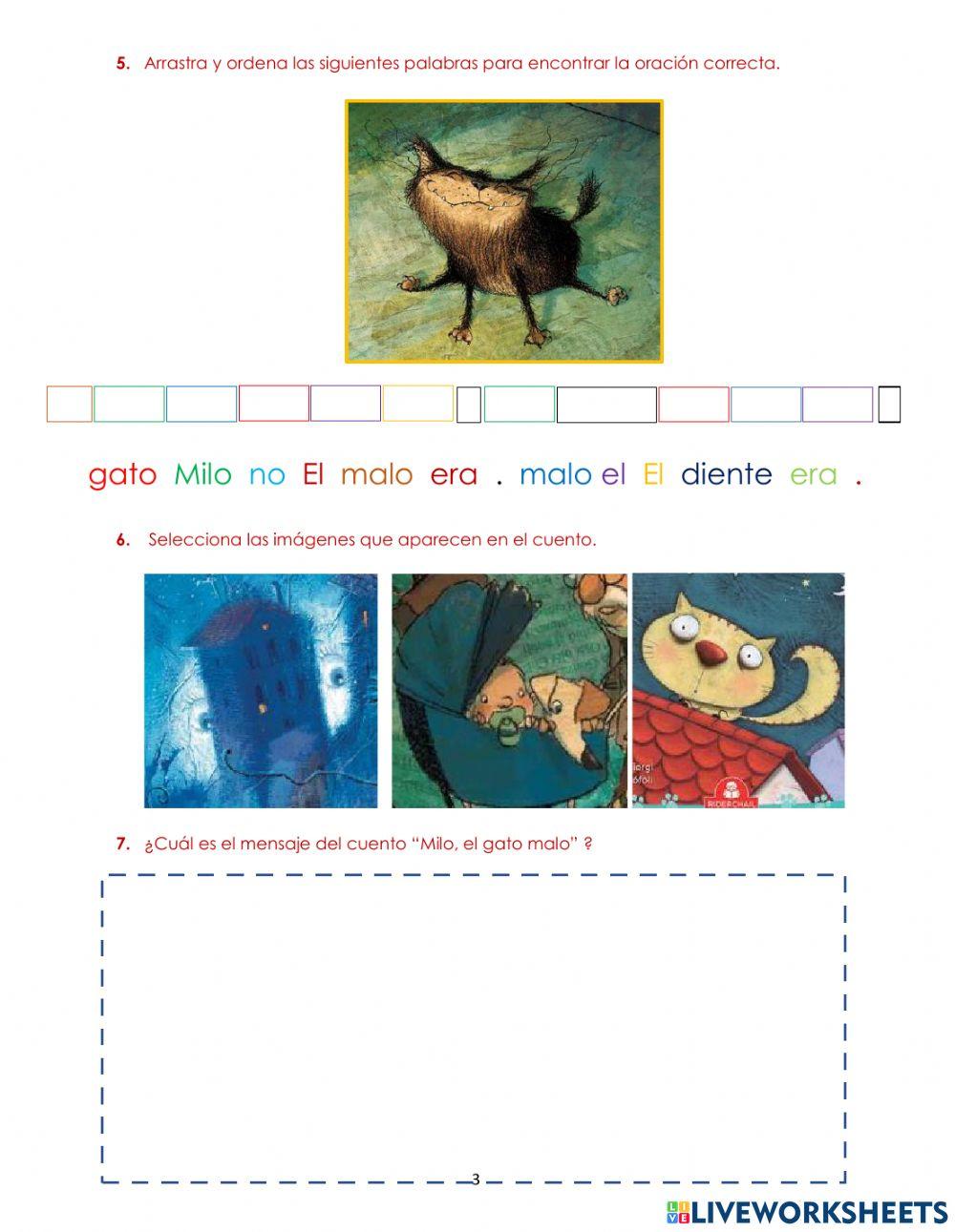 El gato malo | Edwin_Leon | Live Worksheets