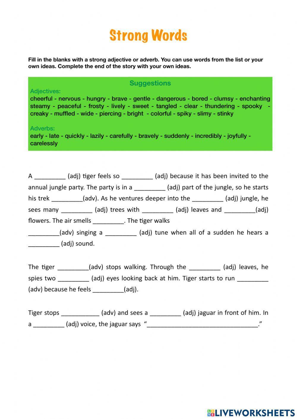 Strong Words Worksheet Live Worksheets strong-words-worksheet-live-worksheets
