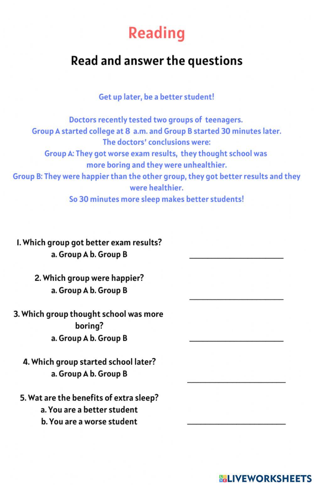 3rd grade exam activity | Live Worksheets