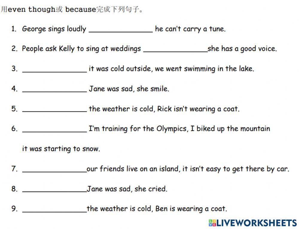 Black Azar Test p.224 EX.1 worksheet | Live Worksheets