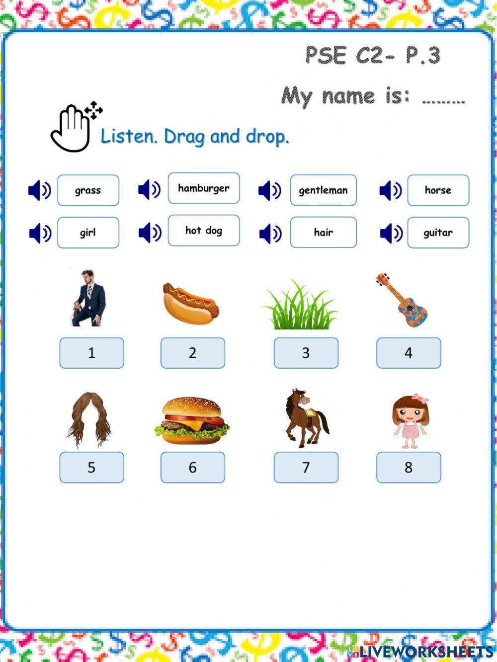 Pse-C2-P3 worksheet | Live Worksheets