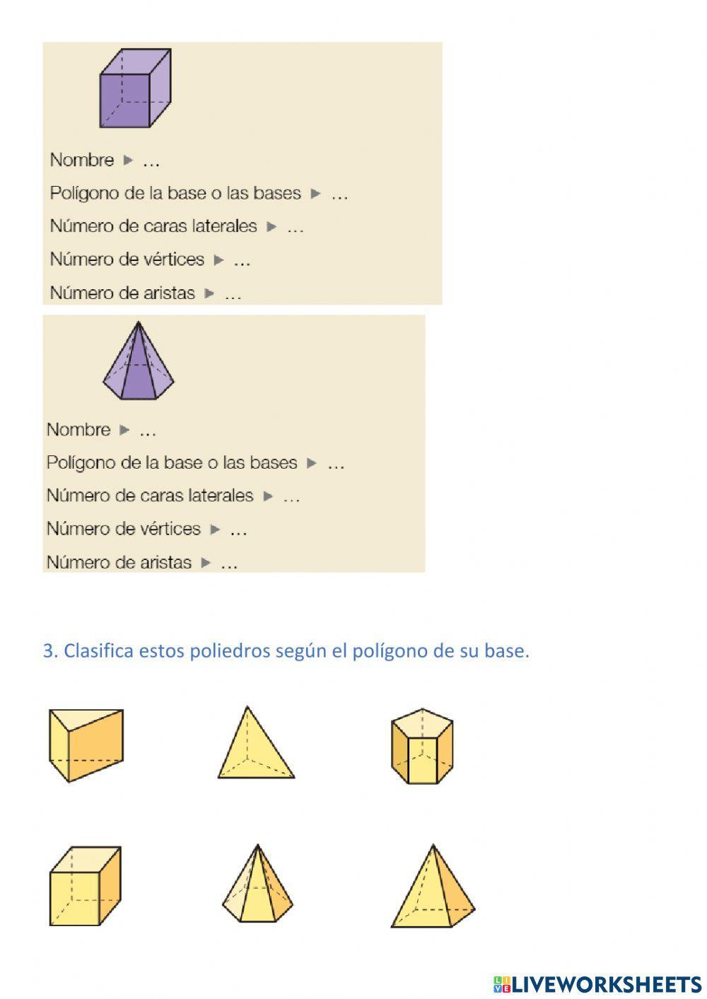 Actividades finales tema 12 Mate 3º | LiveWorksheets