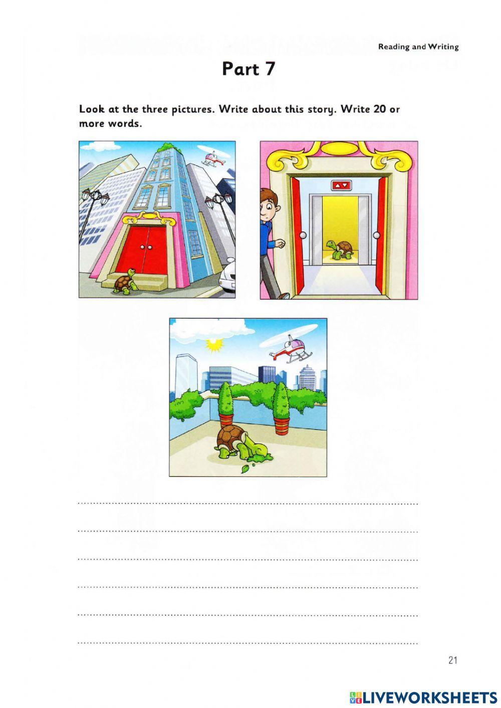 Writing Part 7 … | Free Interactive Worksheets | 6621535