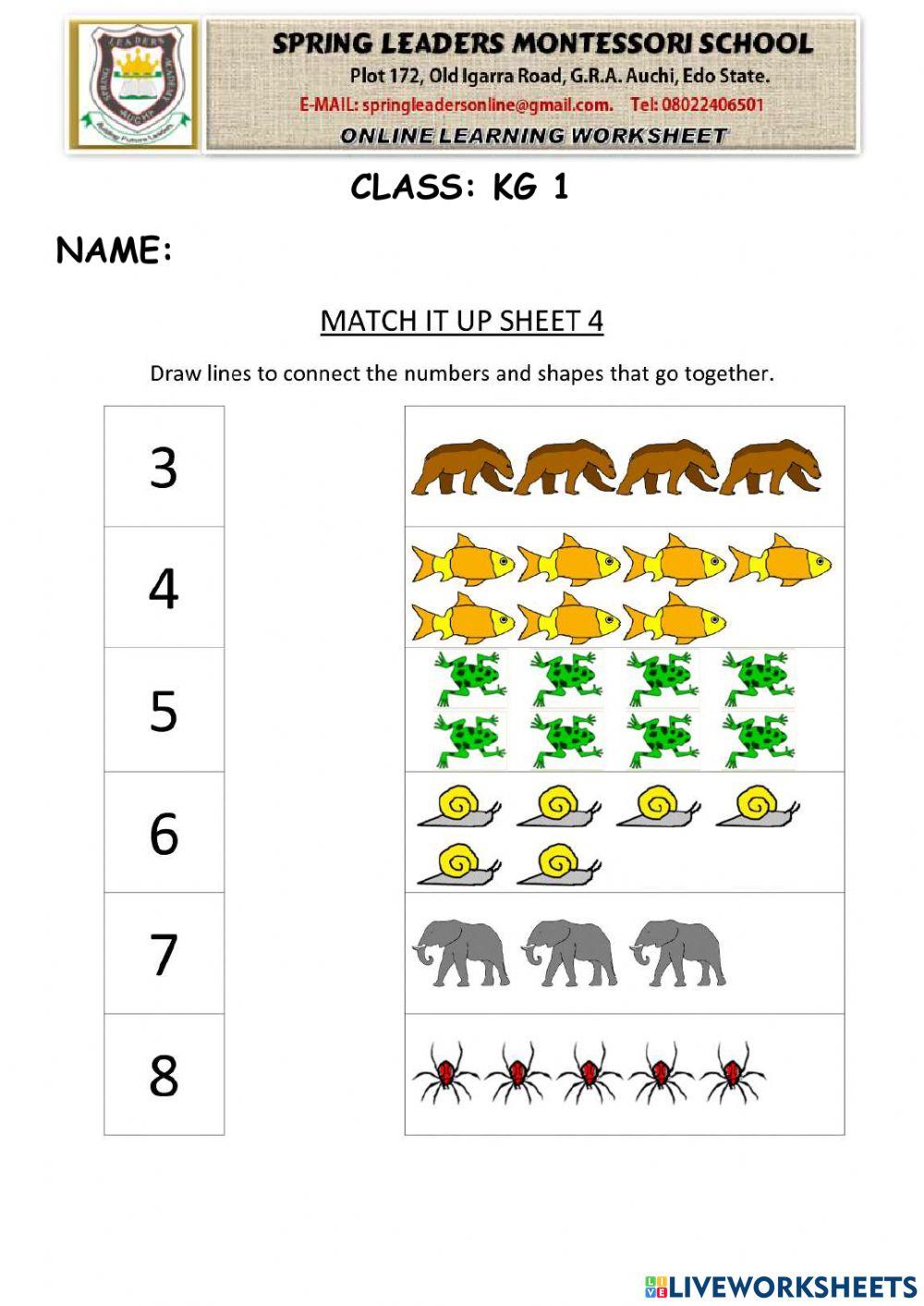 Counting activity for PRE-SCHOOL | Live Worksheets