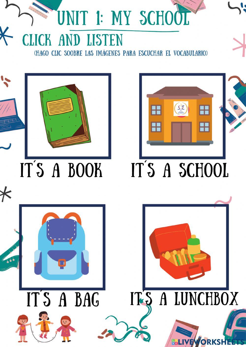 Unit 1: school worksheet | Live Worksheets