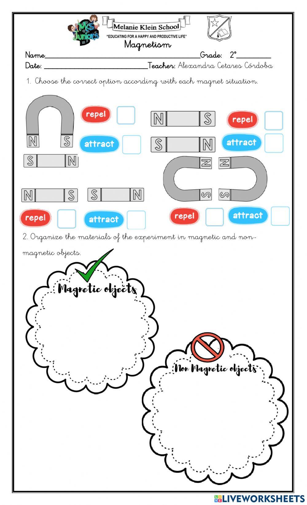 Magnetism Worksheets For Middle School Discount Store
