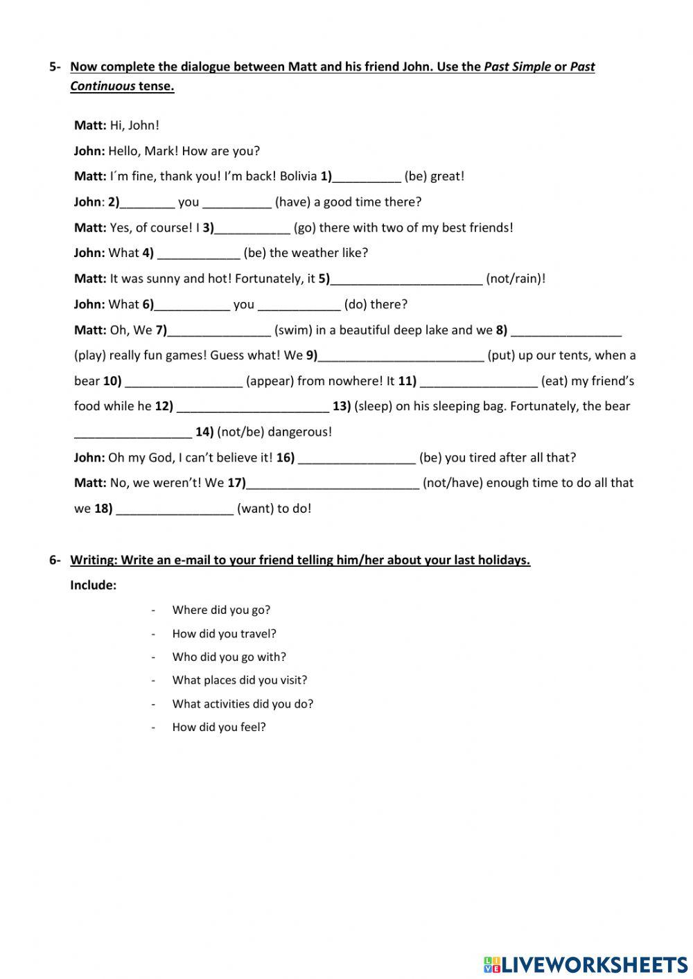 PRE KET - Test 2 - 2021 online exercise for | Live Worksheets